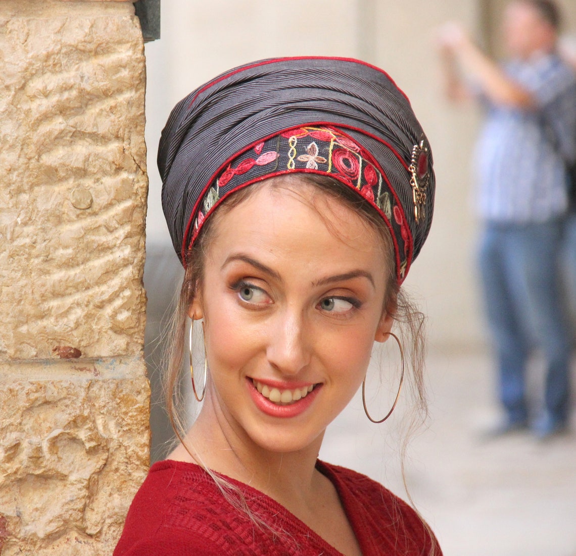 How to Tie My Headscarf Tichel, Hair Snood, Head Covering, Jewish Head ...
