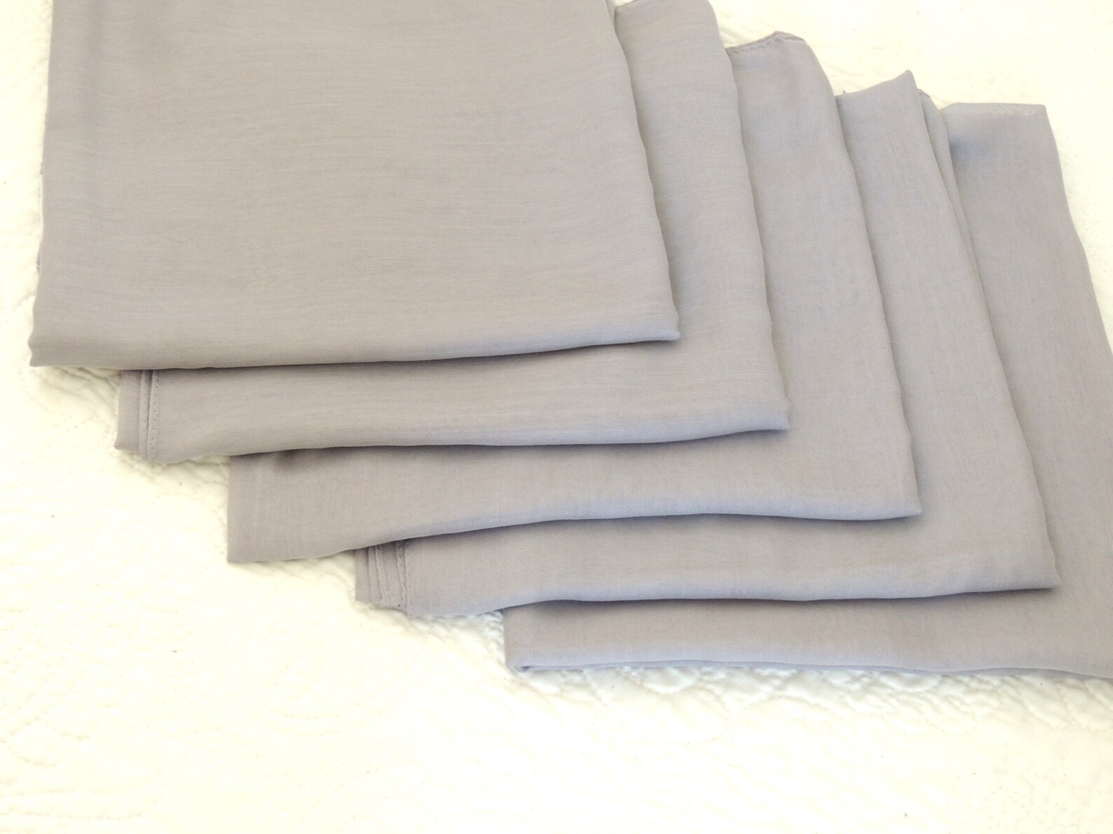 Easy Square Amazing Gray solid color Headscarf Tichel Hair | Etsy