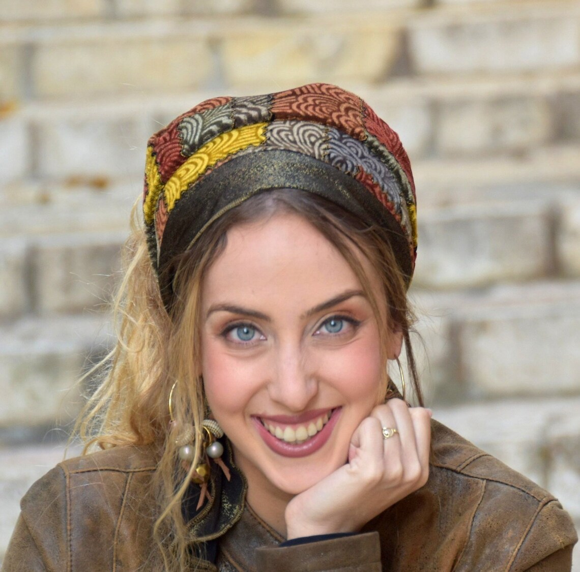 Autumn Wave Headband, Amazing Bandana, Tichel, Hair Snood, Head Scarf ...