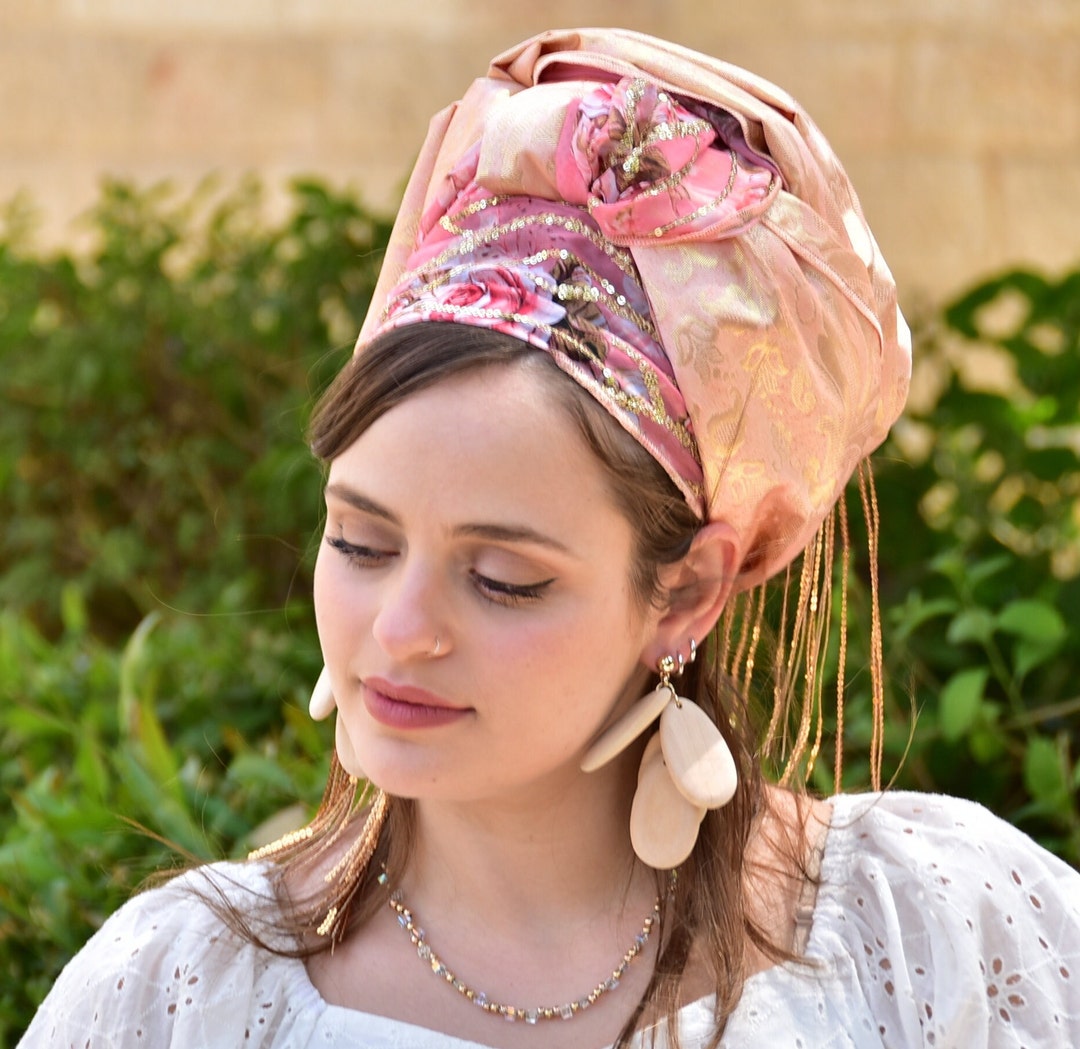 Kedem Treasure Tichel, Hair Snood, Head Scarf, Head Covering, Jewish ...