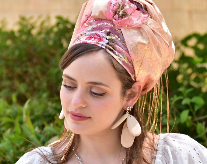 Kedem Treasure Tichel, Hair Snood, Head Scarf, Head Covering, Jewish ...
