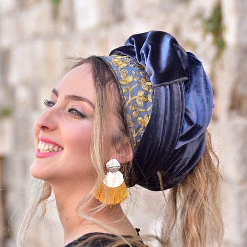 Bluebell Headwrap TICHEL Hair Snood Chemo Snood Head Scarf - Etsy