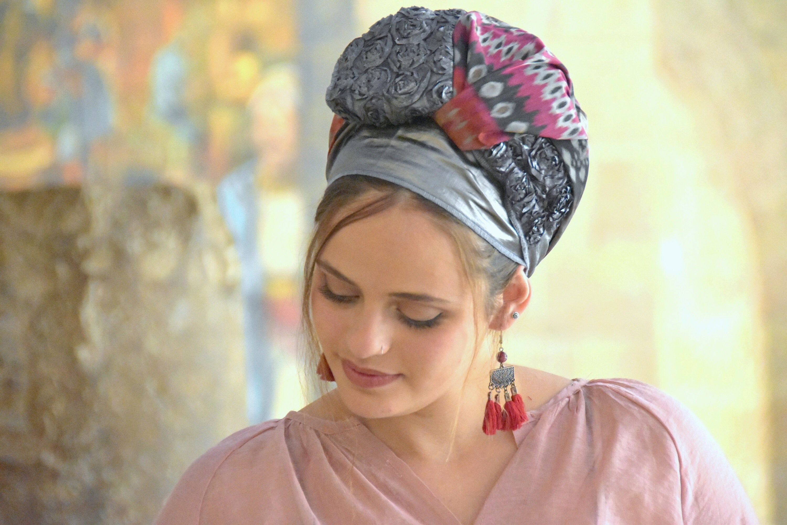 Yeela Splendor Headscarf TICHEL Hair Snood Head Scarf Head | Etsy