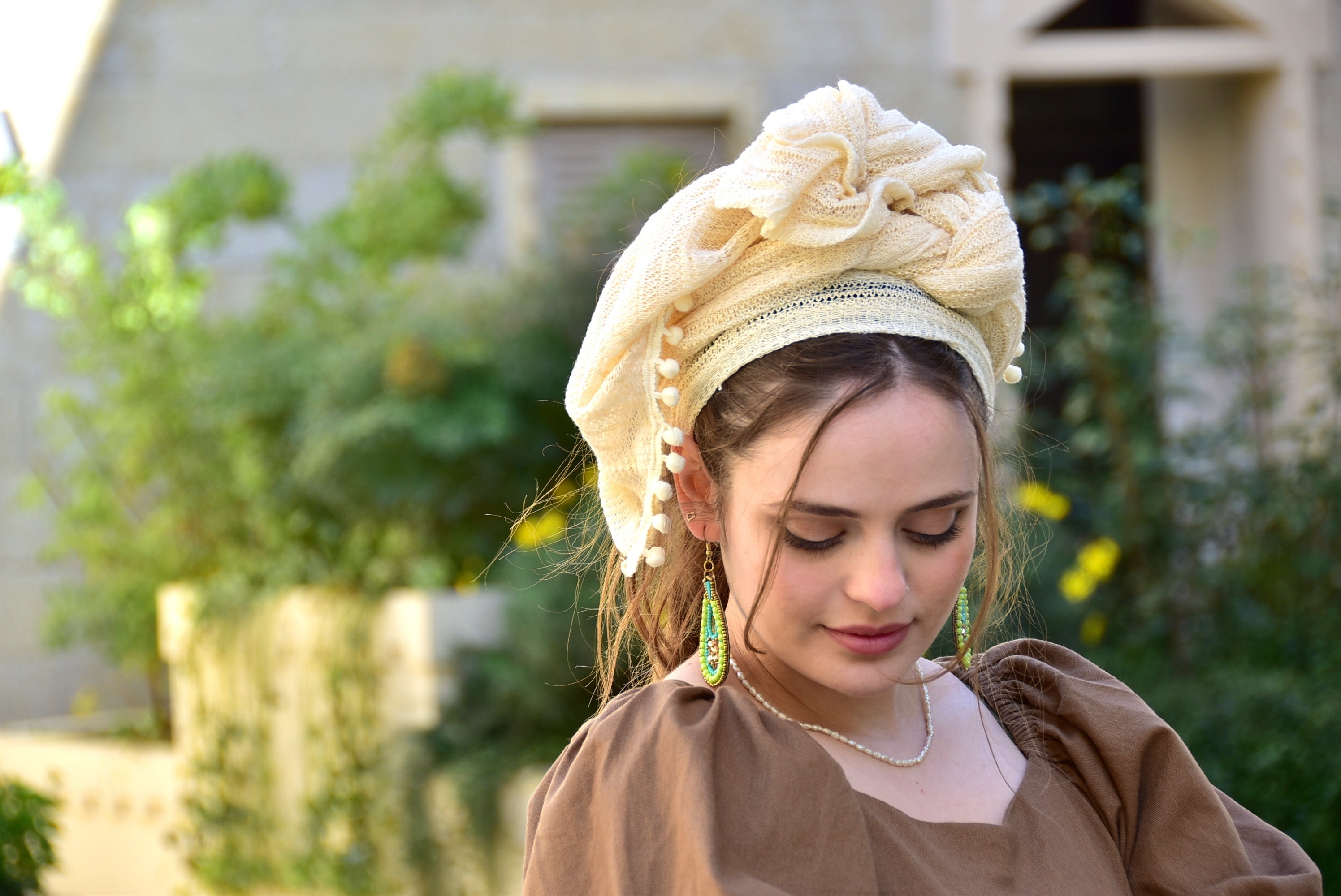 DROR Sweet Headband Tichel ,snood, Head Scarf, Head Covering, Jewish ...