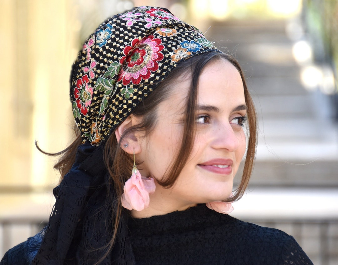 Haleli Fetching Headband Handmade, Bandana, Tichel, Chemo, Hair Snood ...