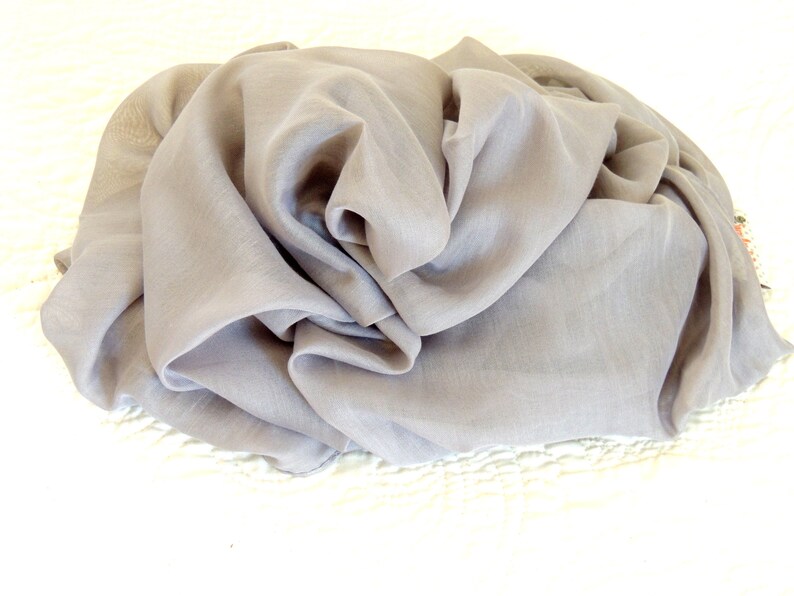 Easy Square Amazing Gray Solid Color Headscarf Tichel Hair | Etsy