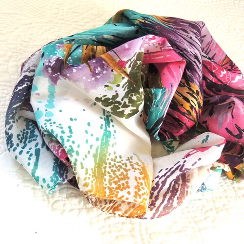 Amazing Soft Blue White Headscarf TICHEL Hair Snood Head - Etsy