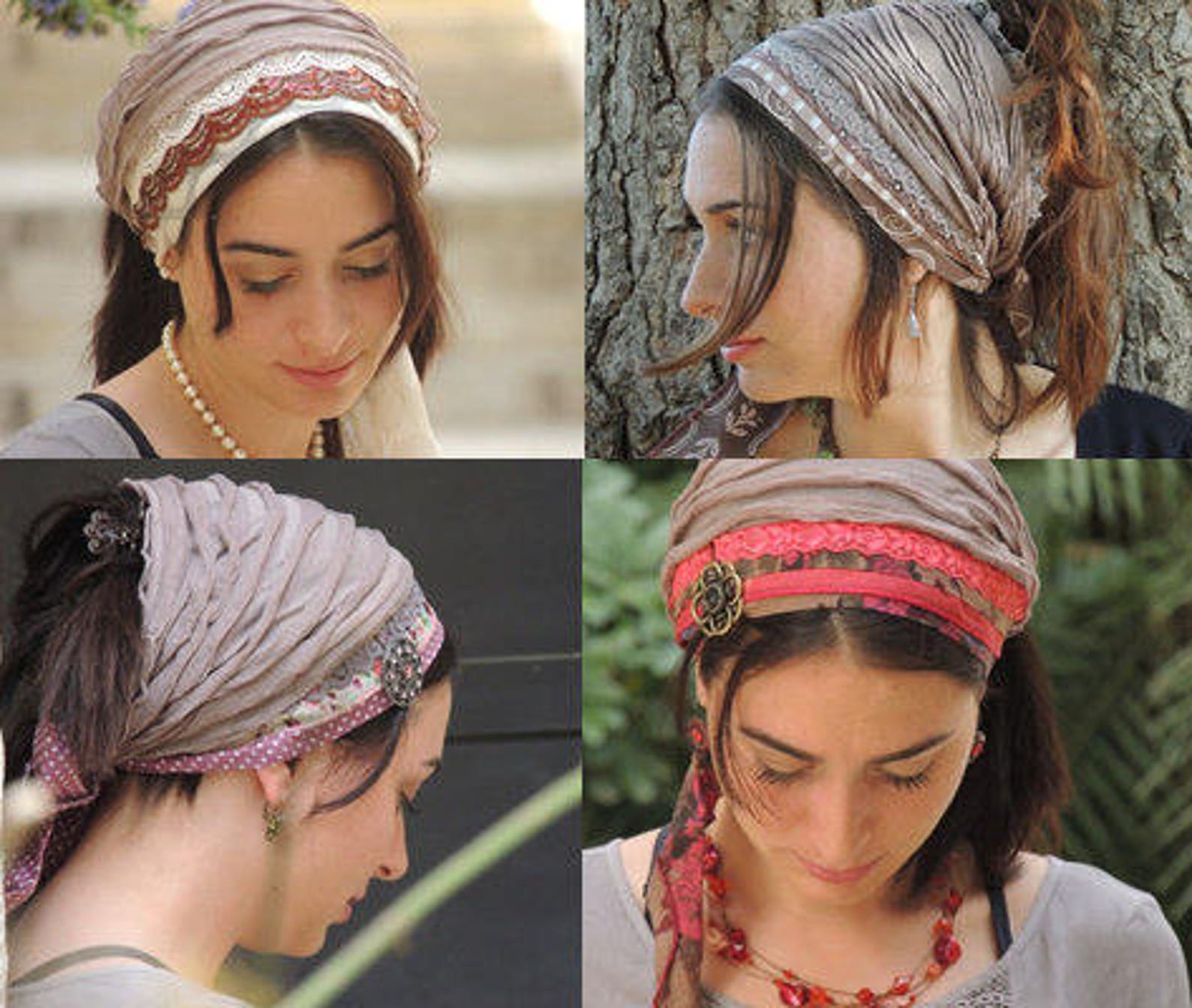 Headband Tichel PATTERN How to Sew Your Ruffle Bandana Pattern - Etsy