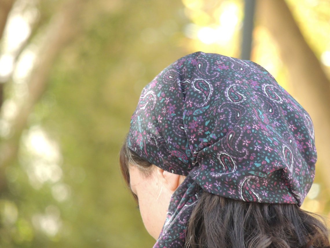 Two Sewing Patterns Pocketscarf Tichel Hair Snood Head | Etsy