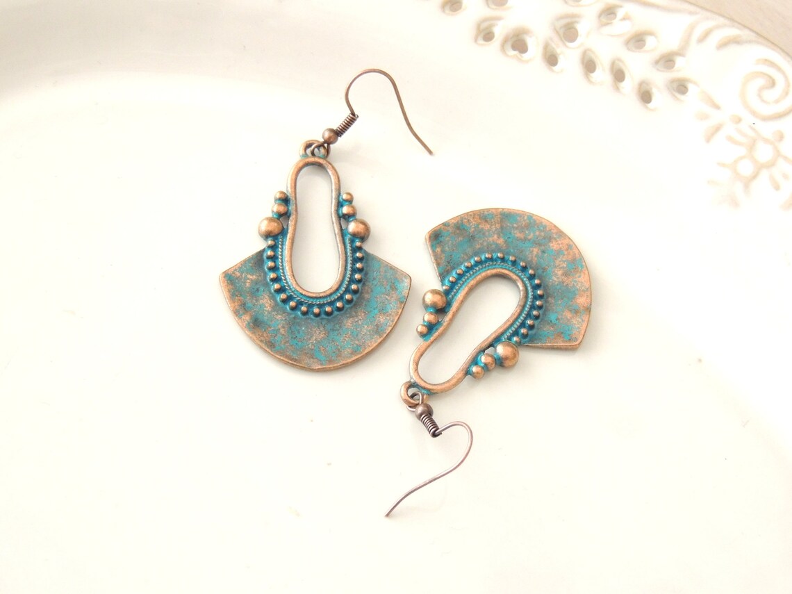 Stunning Design Dangle Earrings, Ethnic Hanging Earrings, Turqoise ...