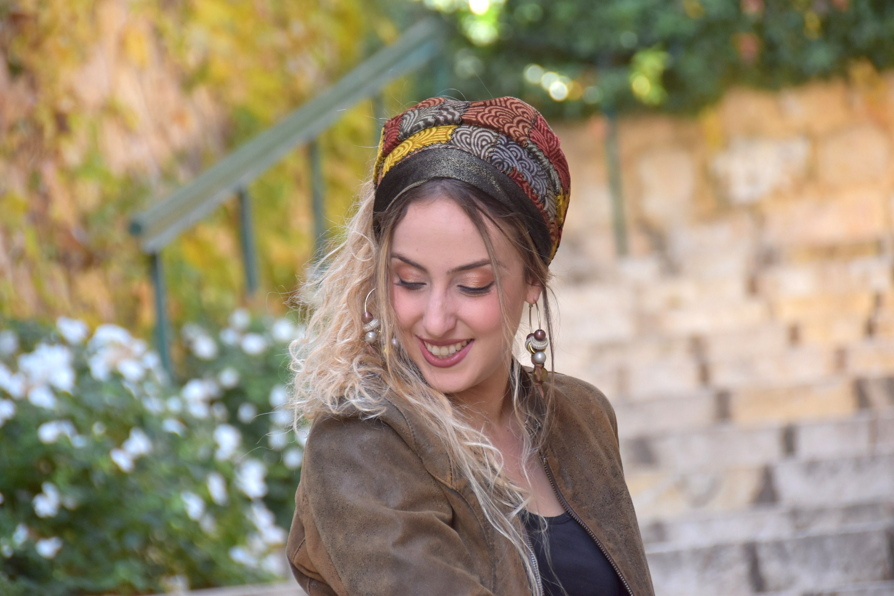 Autumn Wave Headband Amazing Bandana Tichel Hair Snood - Etsy Israel