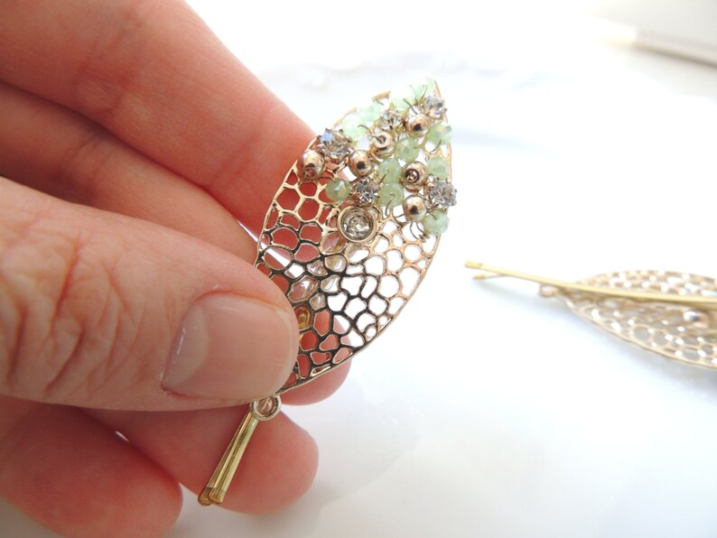 Gold Drop Hair Clip hair pin for your hair or on your scarf | Etsy