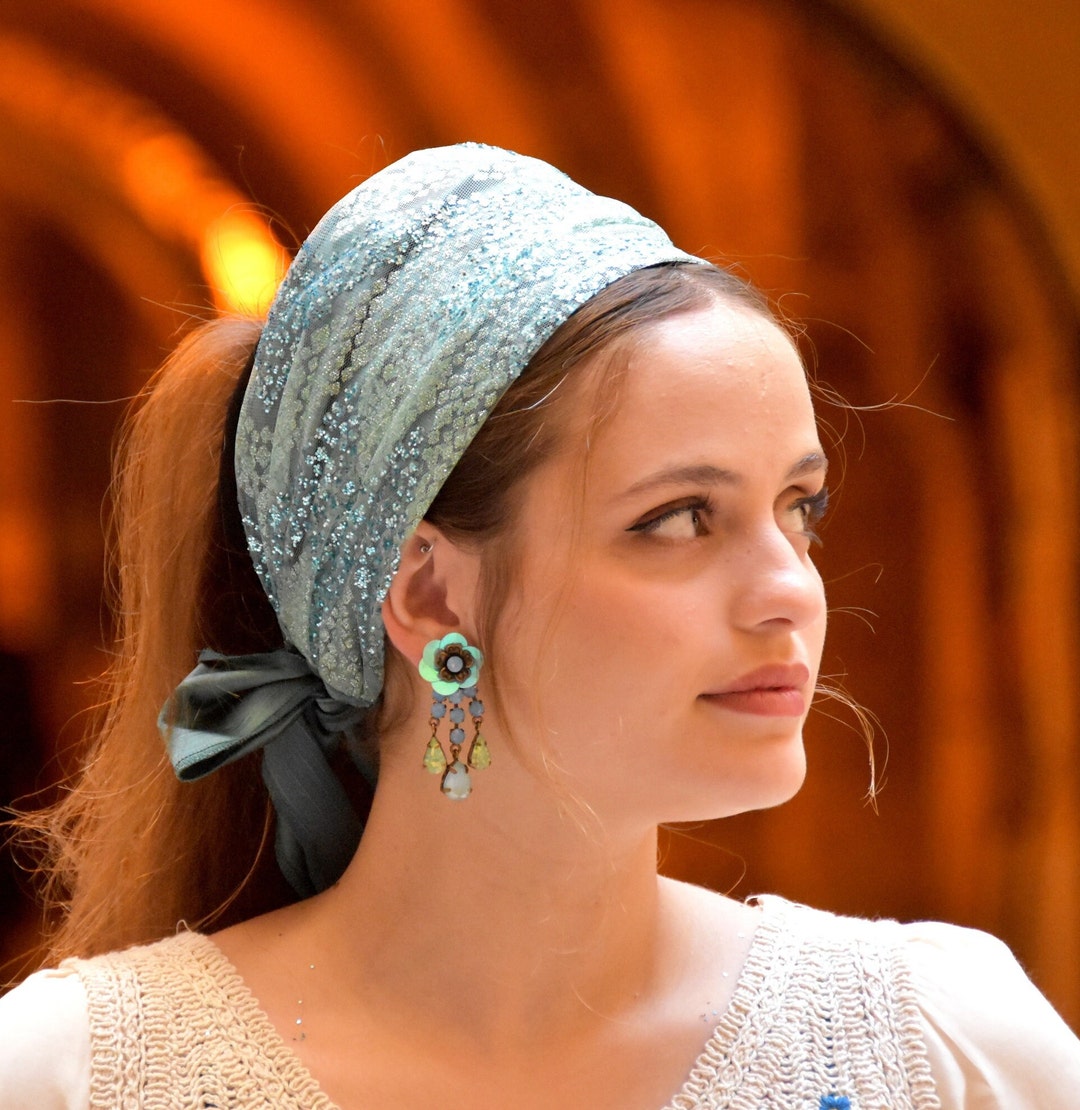 Halel Stunning Headband Amazing Bandana Tichel Hair Snood - Etsy