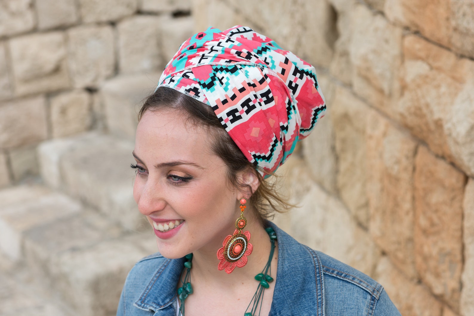 Toscana Splendid Headscarf Hair Snood Head Scarf Head | Etsy