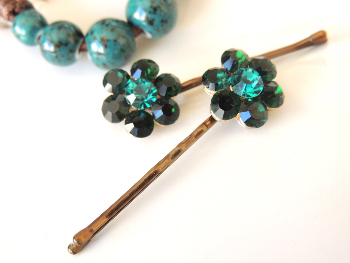 Turqoise Antique Style Hair Pin Bridal Jewelry Bronze Hair | Etsy