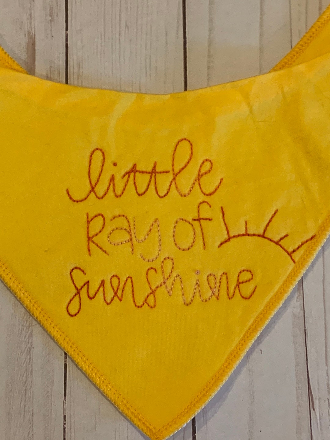 Little Ray of Sunshine Bandana Bib // Baby // Ready to Ship // - Etsy