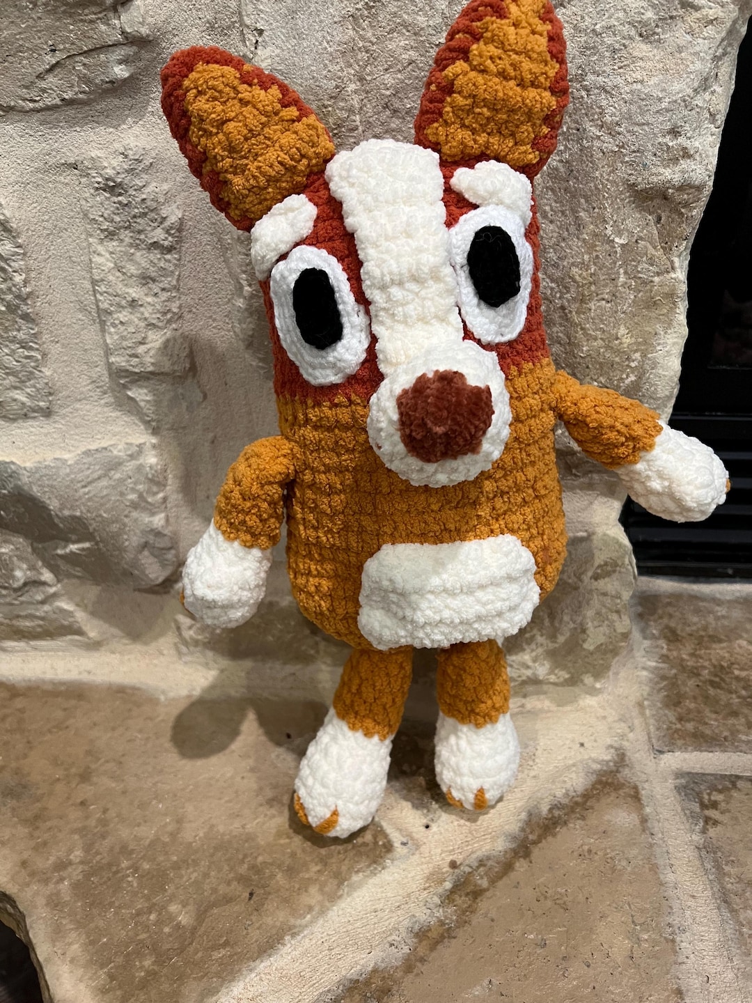 Orange Dog // Crochet Animal // Amigurumi // Snuggler // Plushie ...