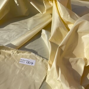 Fabulous Quality Silk Taffeta Iridescent - Yellowish Cream!!! - Etsy