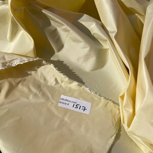 Fabulous Quality Silk Taffeta Iridescent - Yellowish Cream!!! - Etsy