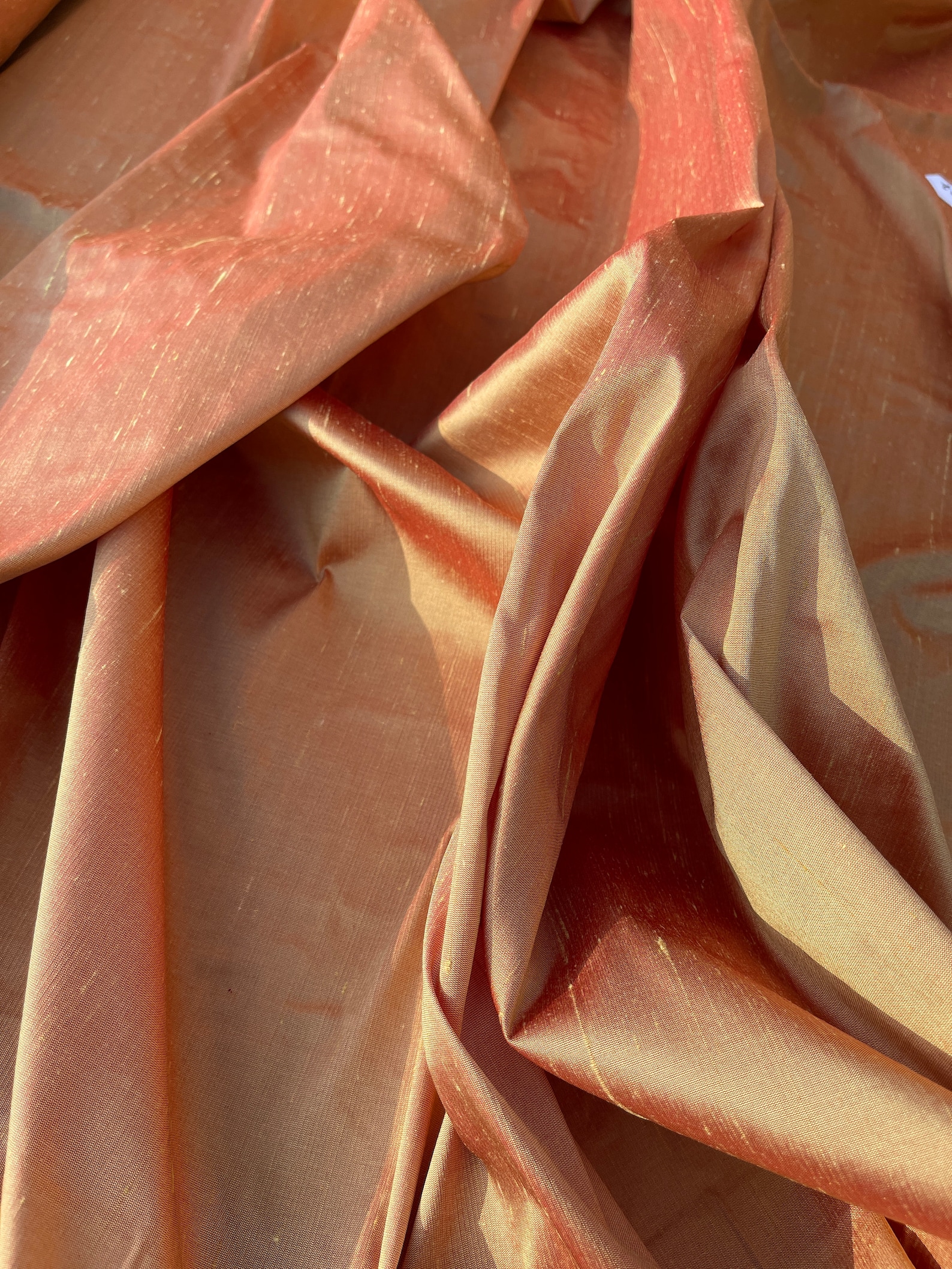 Fabulous Quality Silk Shantung Iridescent Shantung FIRE - Etsy