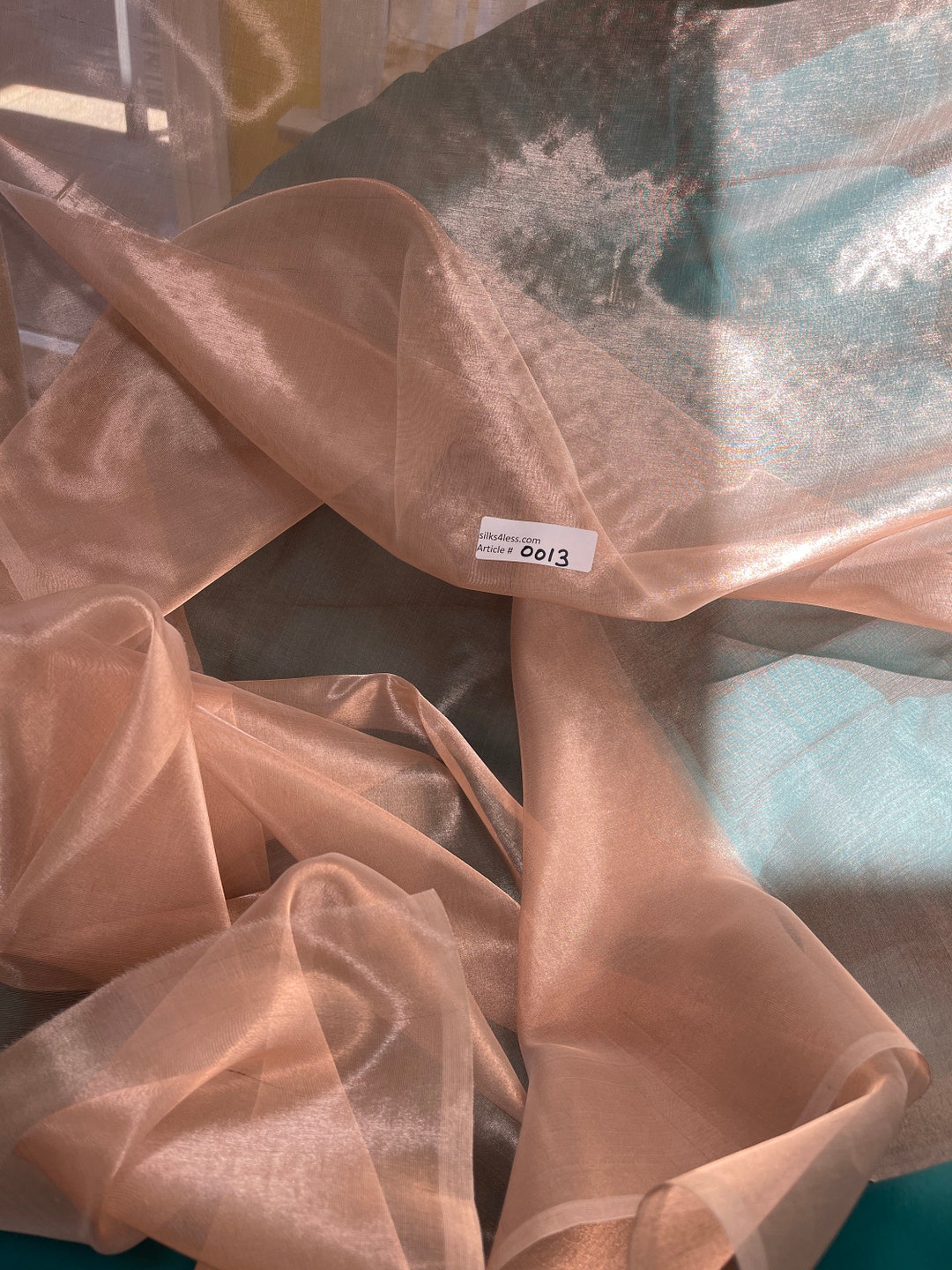 Fabulous Quality Silk Metallic Organza Plain or Tissue Silk Plain ...