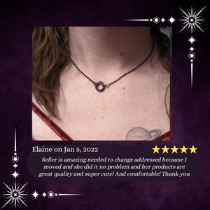 Discreet BDSM O Ring Submissive Day Collar | Subtle BDSM Sub Collars ...