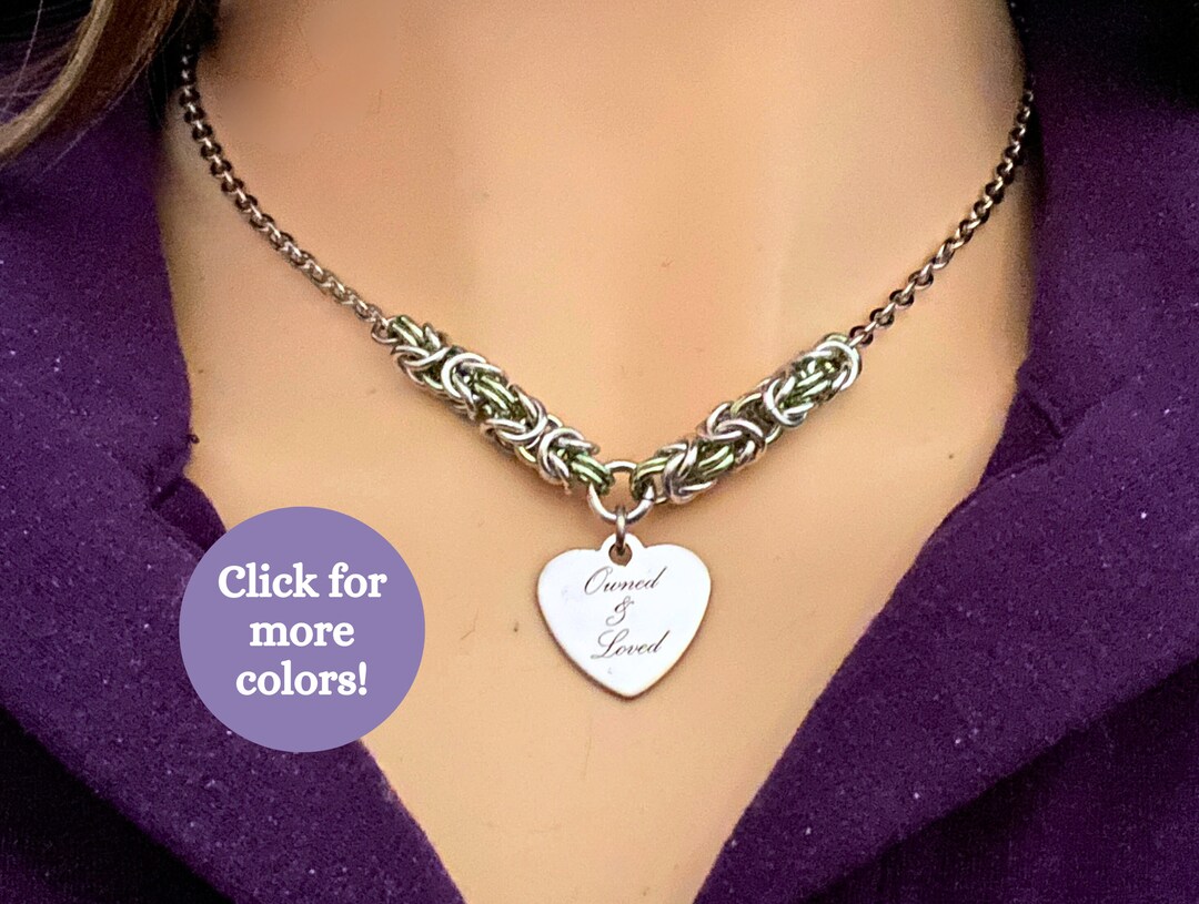 BDSM Discrete Submissive Day Collar, Owned & Loved | Subtle BDSM Sub ...