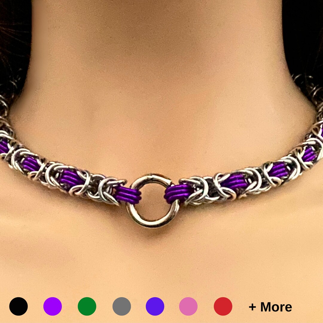 24/7 Submissive Necklace by Embellishmaille Fetish Jewelry BDSM or ...