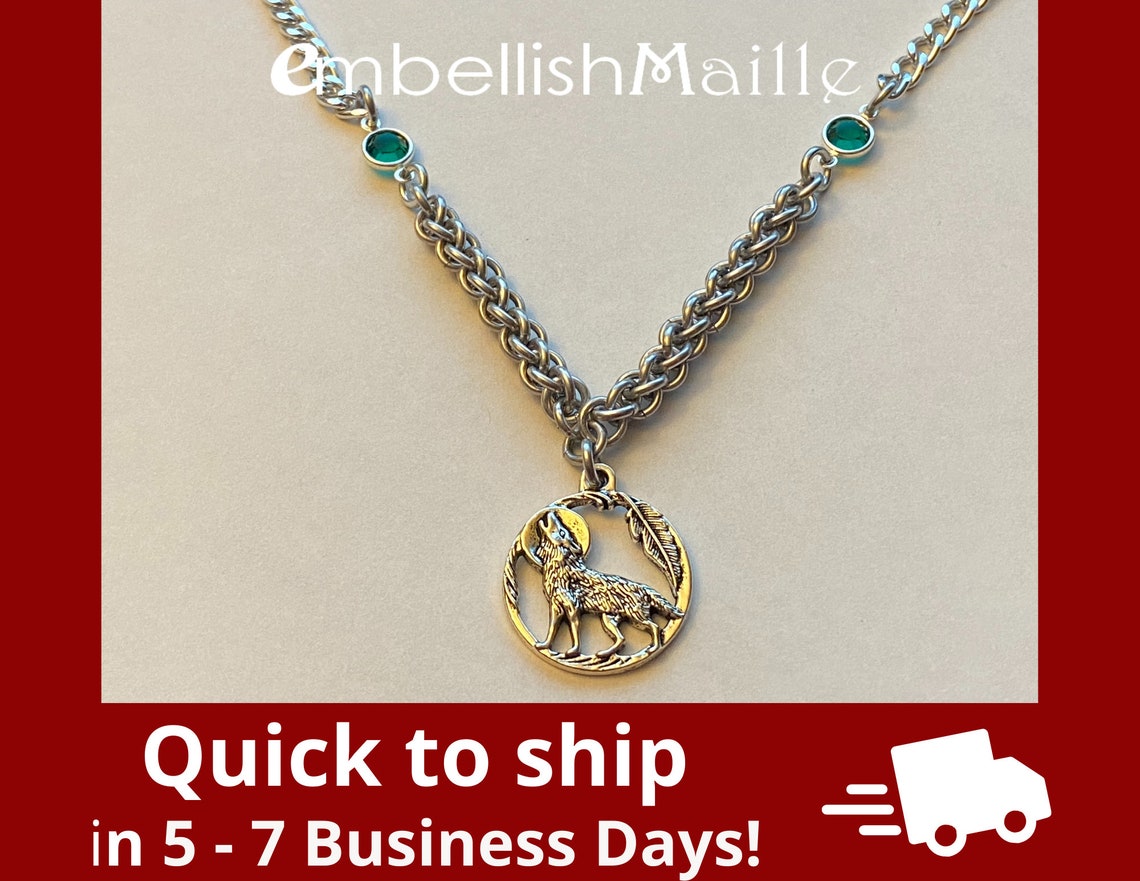 Howling Wolf Collar. Primal Prey Collar Wolf Alpha Necklace | Etsy