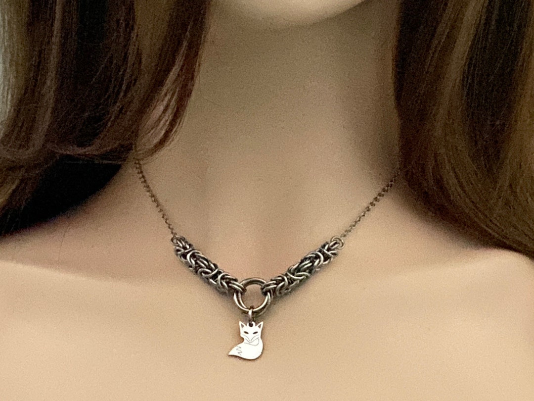Submissive Fox Collar, Ddlg Fox Collar, Discreet Steel Collar, 24/7 ...