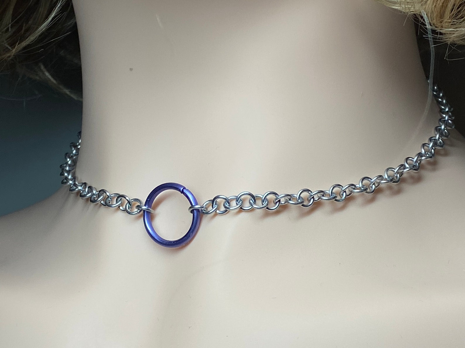 Discreet Steel Collar Submissive Collar. BDSM Day Collar | Etsy