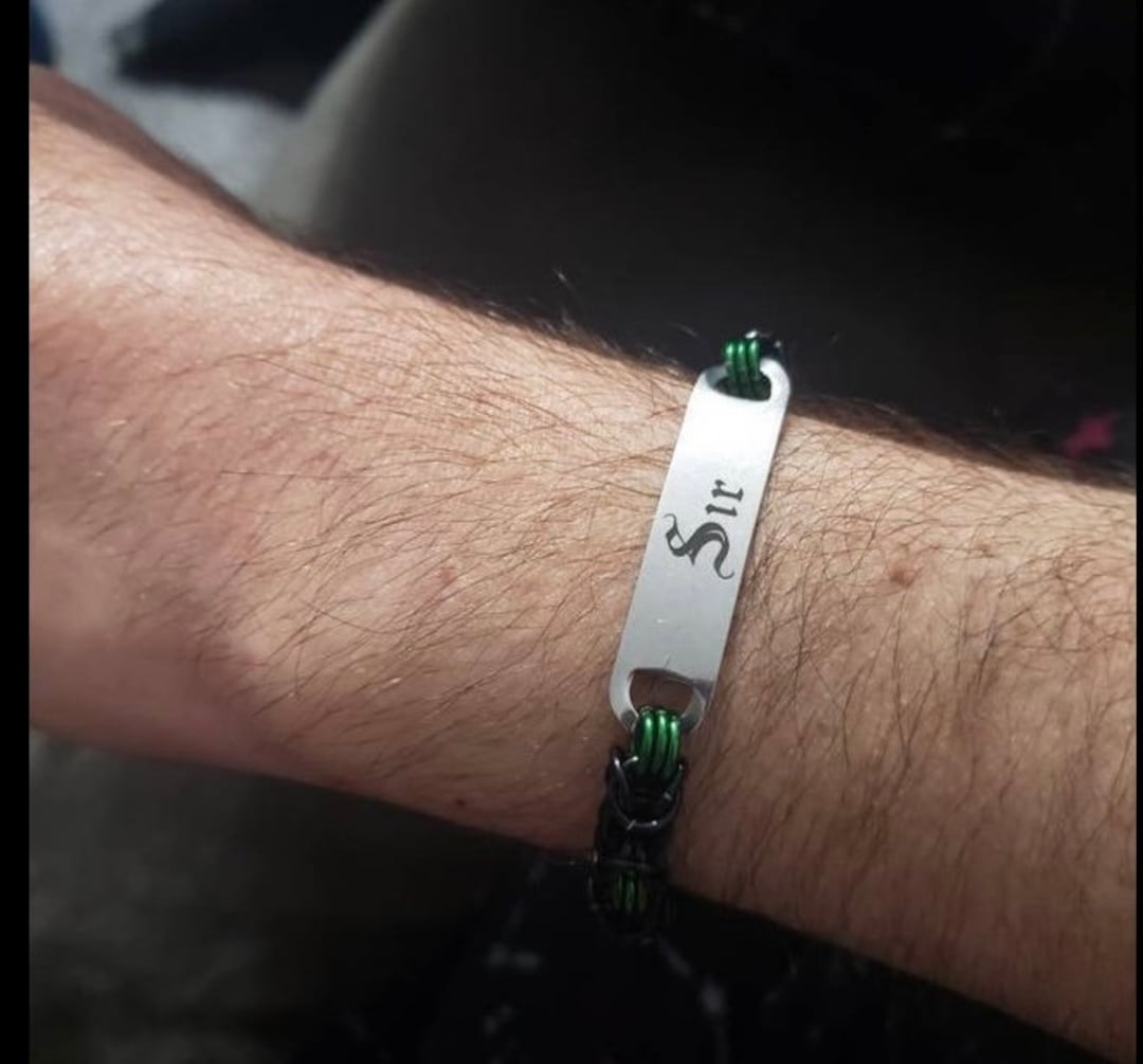 Personalized BDSM Bracelet by Embellishmaille • Dom Bracelet • Domme ...