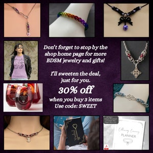 Discreet BDSM O Ring Submissive Day Collar | Subtle BDSM Sub Collars ...