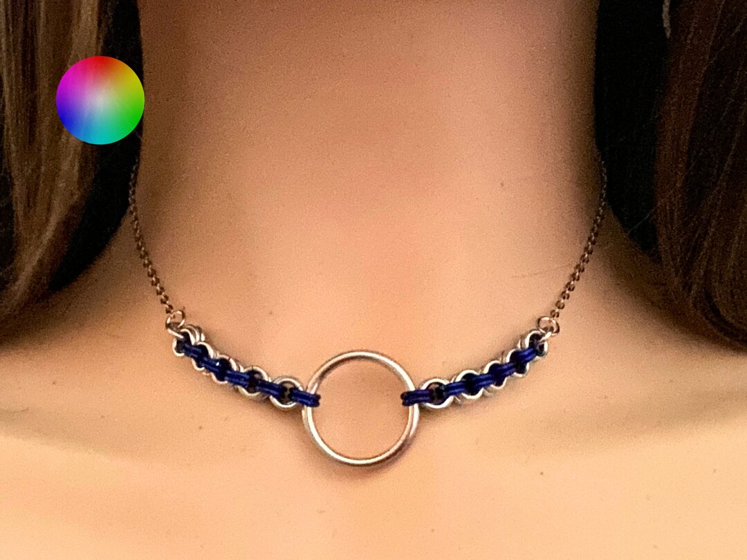 24/7 O Ring Submissive Necklace by Embellishmaille • BDSM Day Collar ...