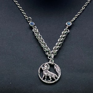 Howling Wolf Collar. Primal Prey Collar, Wolf Alpha Necklace for Woman ...