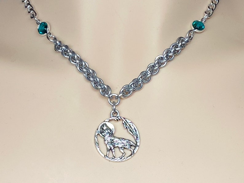 Howling Wolf Collar. Primal Prey Collar Wolf Alpha Necklace | Etsy