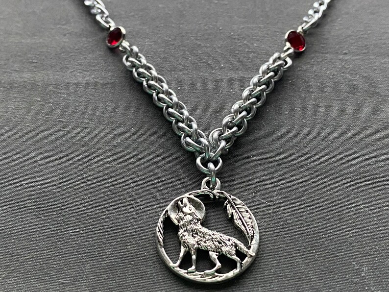 Howling Wolf Collar. Primal Prey Collar Wolf Alpha Necklace - Etsy