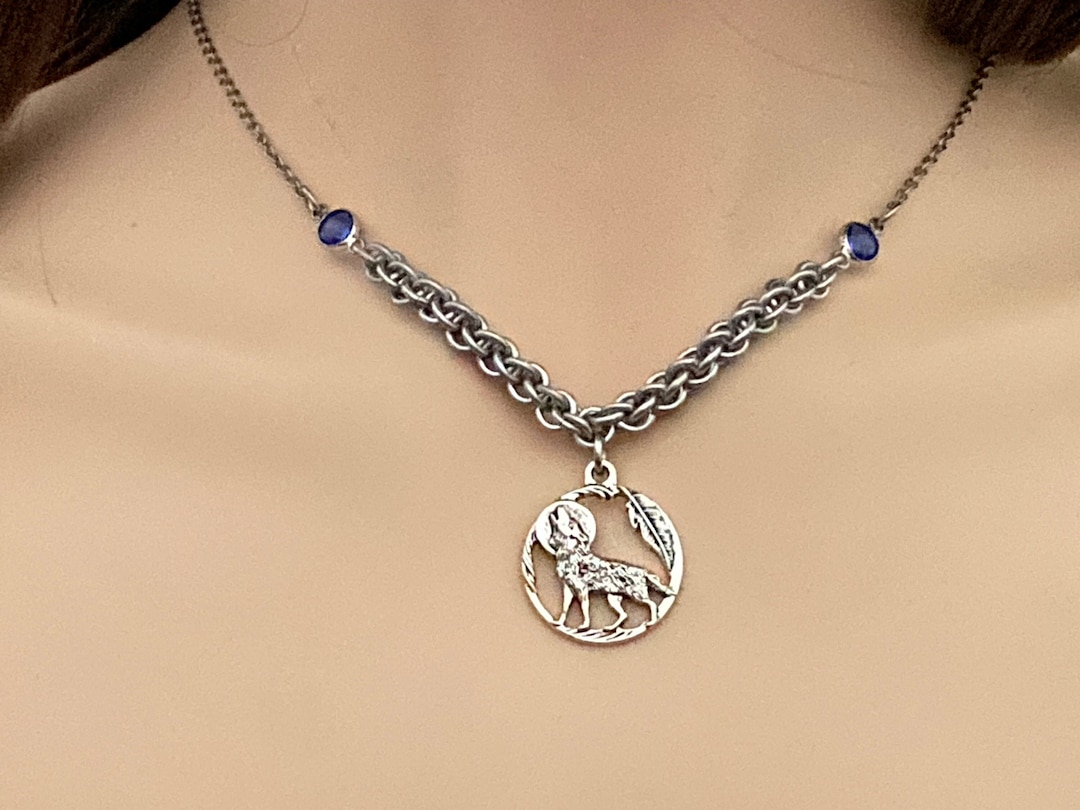 Howling Wolf Collar. Primal Prey Collar Wolf Alpha Necklace - Etsy