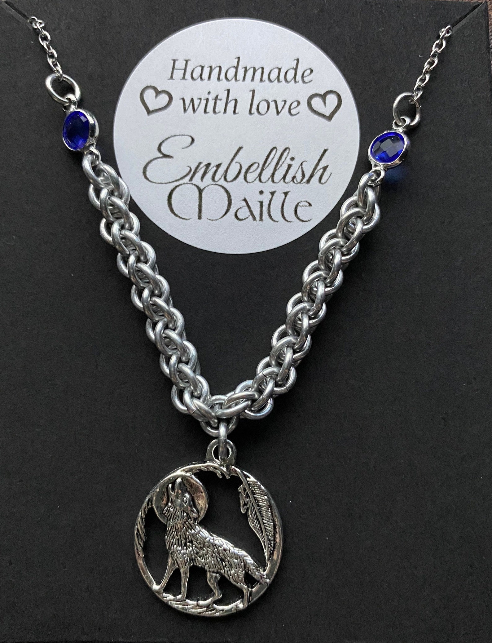 Howling Wolf Collar. Primal Prey Collar Wolf Alpha Necklace - Etsy