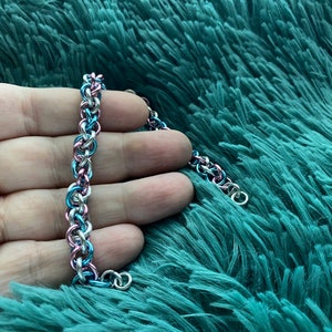 Transgender Color Chainmail Bracelet or Anklet by Embellishmaille ...