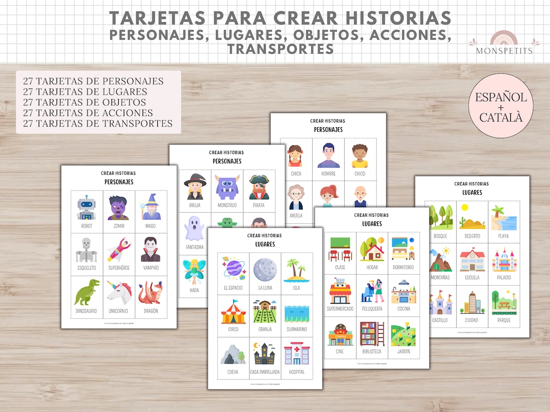 135 Tarjetas Para Crear Historias, Personajes, Lugares, Objetos ...
