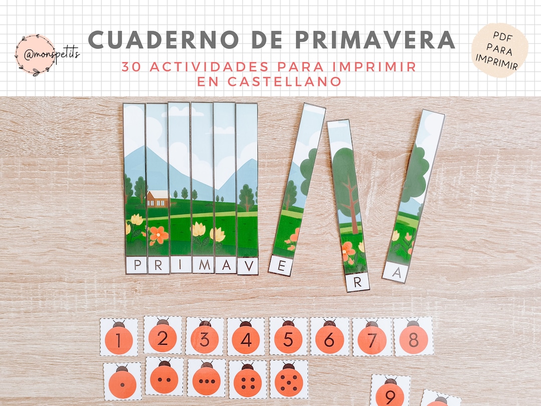 Cuaderno De Actividades De Primavera - Descargable Para Niños ...