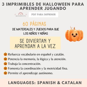 3 Juegos Imprimibles Halloween PDF, Aprender, Fiesta, Bingo, Sudoku ...