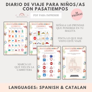Diario De Viaje Para Niños, Cuaderno Actividades Vacaciones, Ed ...