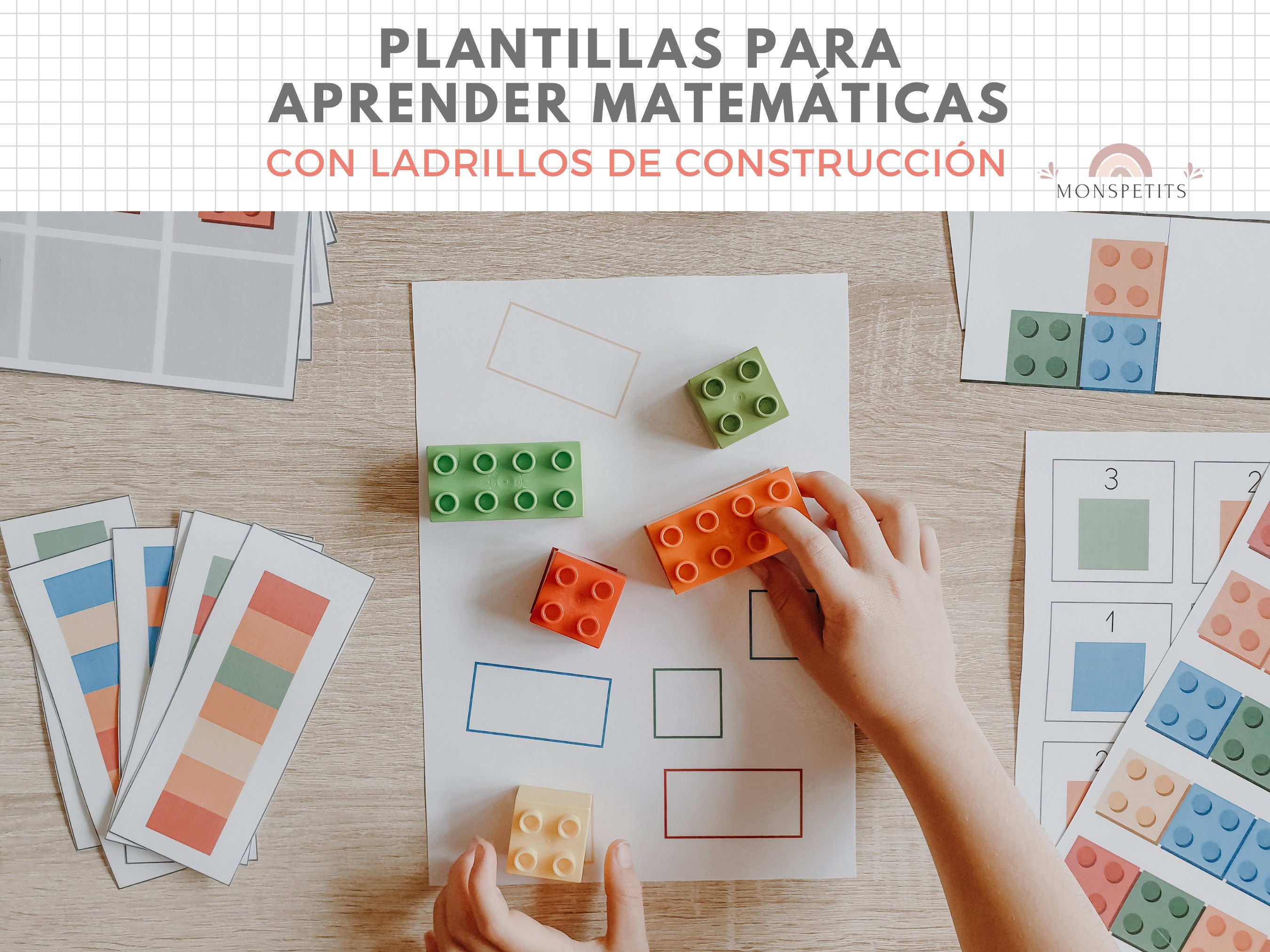 Matemáticas Con Ladrillos De Construcción, 24 Pág, Plantilla Imprimible ...