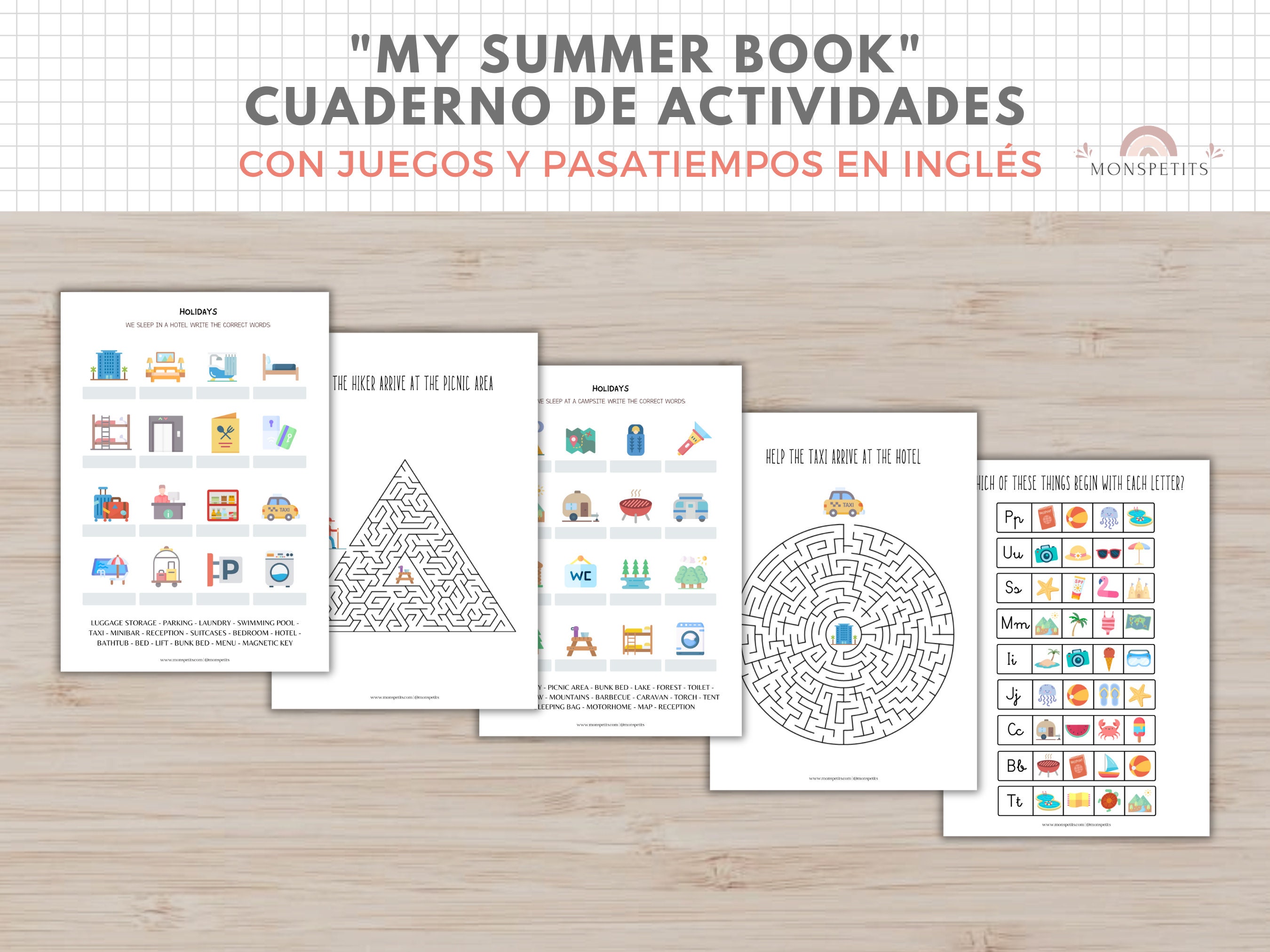 Cuaderno Inglés, Juegos, Actividades, Sopa De Letras, Crucigramas ...