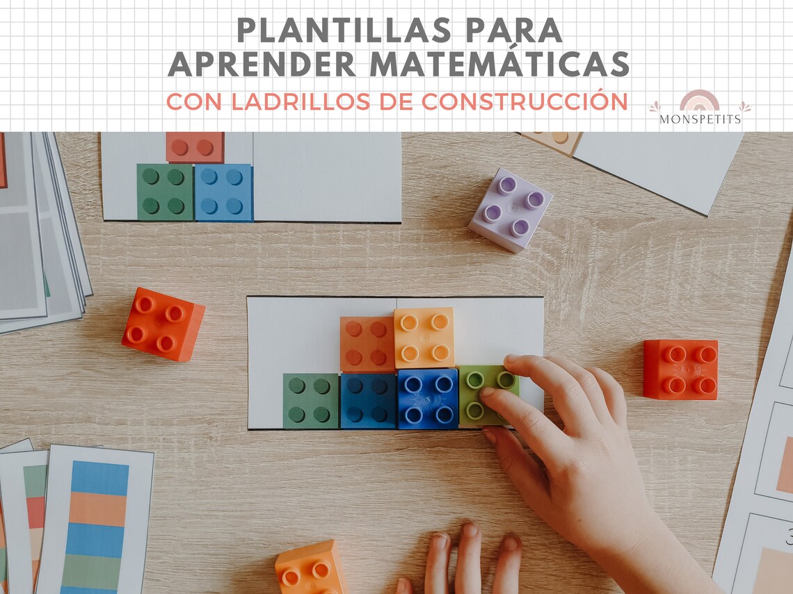 Matemáticas Con Ladrillos De Construcción, 24 Pág, Plantilla Imprimible ...