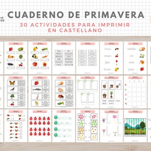 Cuaderno de Actividades de Primavera - Descargable para Niños ...