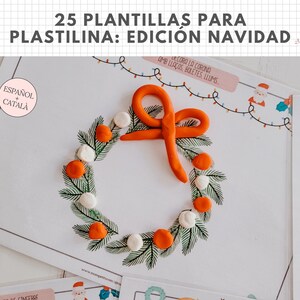 Plantillas Plastilina Navidad, Christmas Play Dough Mats, Manualidad ...