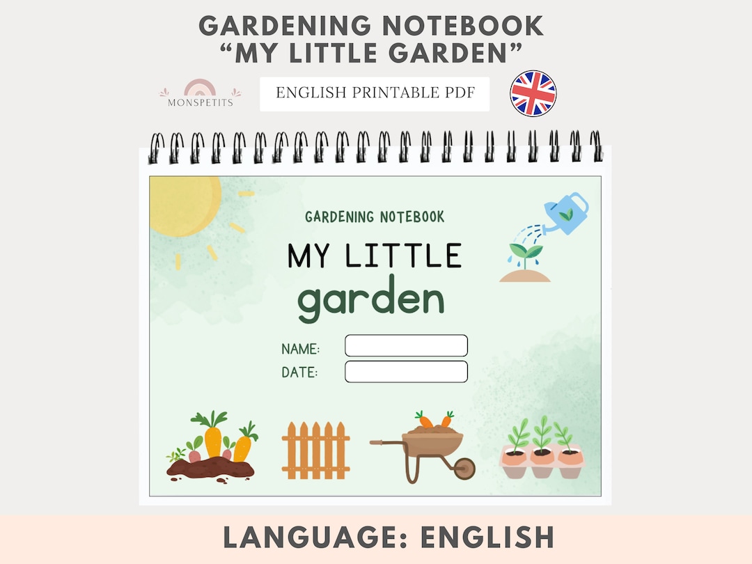 Printable Gardening Journal, My Little Garden, Plant Log, Leaves, Trees ...